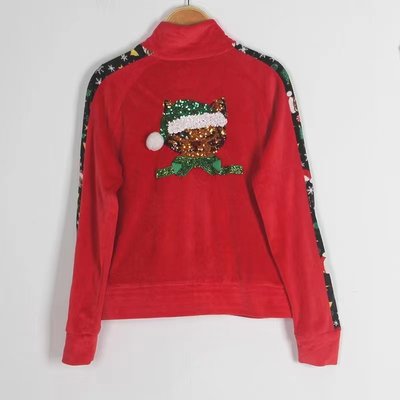 Stock Lot No. AMI-102214 Women's Winter Velvet Zipper Jacket