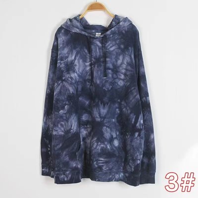 Unisex Winter Fleece Tie Dyed Pullover Hoodie