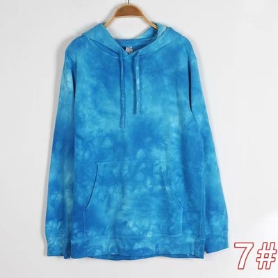 Unisex Winter Fleece Tie Dyed Pullover Hoodie