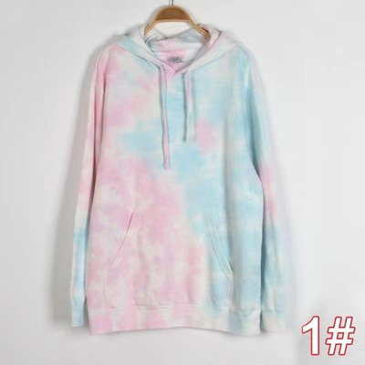 Unisex Winter Fleece Tie Dyed Pullover Hoodie