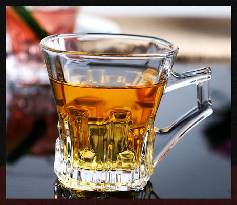 LXZB2405-2 Hot sale Glass coffee cups with for tea juice drinking from China Manufacturer