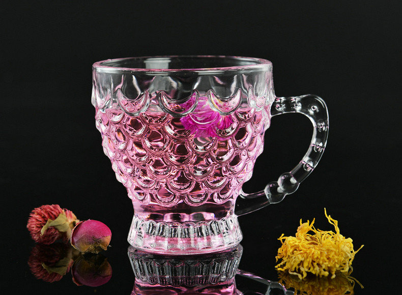 LXCF029 hot sale Creative Glass coffee cups with diamond for tea juice drinking from China Manufacturer
