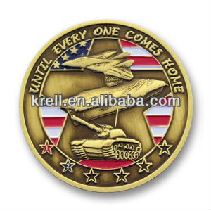 Custom Metal Souvenir Coin With Palting Gold Soft Enamel 2D Design