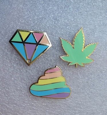 Small Lapel Enamel Pins Badge / Custom Metal Lapel Pins Gold Plating