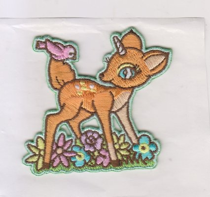 Lovely Animal Embroidery Patch For Garments / Toys / Handbags With Backing Iron On