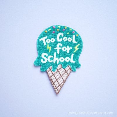 OEM Custom Embroidered Patches For Clothing With Polyester Twill Fabric Material