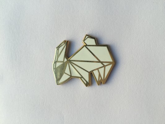 Custom Printed Lapel Pins With Gold Plating Hard Enamel , Animals Lapel Pin Badges