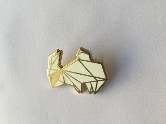Custom Printed Lapel Pins With Gold Plating Hard Enamel , Animals Lapel Pin Badges
