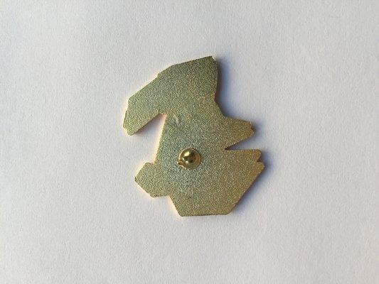Custom Printed Lapel Pins With Gold Plating Hard Enamel , Animals Lapel Pin Badges