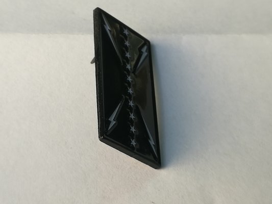Flag Shaped Soft Enamel Lapel Pins / Dye Black Metal Enamel Pins 1.25 inch