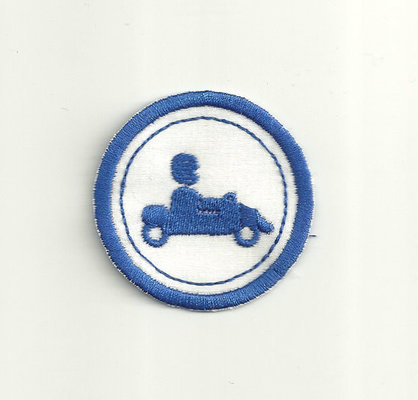 Cartoon Car Logo Embroidered Patches For Keychain , Custom Logo Patches