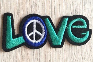 Custom Logo Embroidery Patches Antique Imitation For Clothing / Jackets / Hats