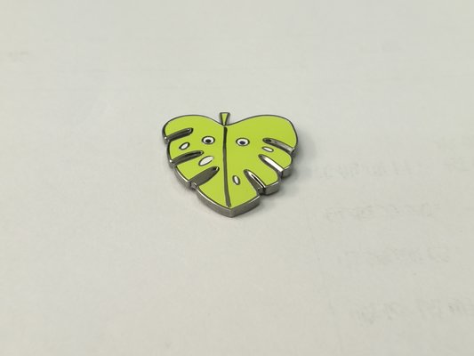 Custom Leaf Shape Hard Enamel Badges , Custom Lapel Pins Small Order