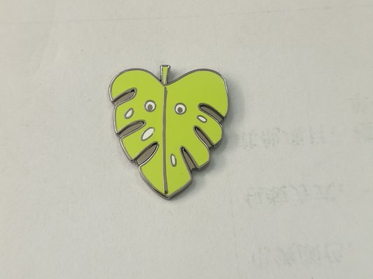 Custom Leaf Shape Hard Enamel Badges , Custom Lapel Pins Small Order