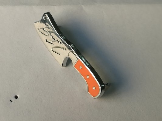 Chrome Plating Hard Enamel Lapel Pins , Blade Shaped Vintage Lapel Pins