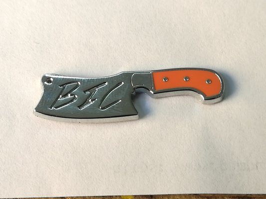 Chrome Plating Hard Enamel Lapel Pins , Blade Shaped Vintage Lapel Pins