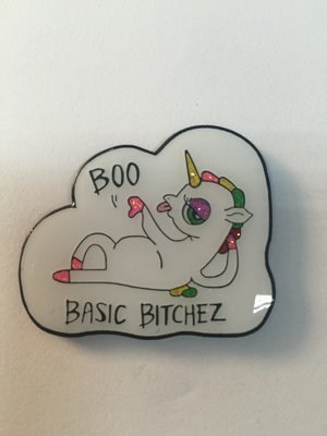 Cartoon Custom Lapel Pin Badges Dye Black With Different Colour Glitter