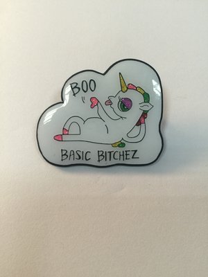 Cartoon Custom Lapel Pin Badges Dye Black With Different Colour Glitter