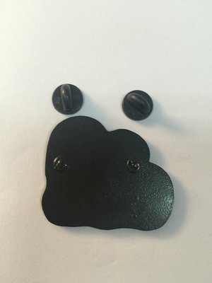 Cartoon Custom Lapel Pin Badges Dye Black With Different Colour Glitter