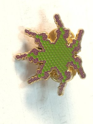 Cloisonne Hard Enamel Gold Plating Lapel Pins , Decorative Lapel Pins