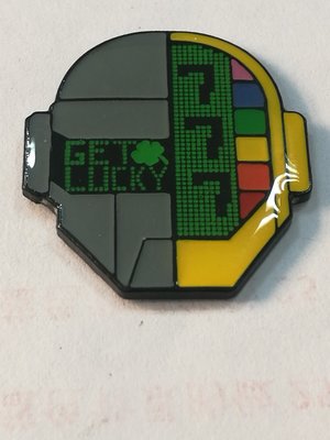 Custom Lucky Soft Enamel Lapel Pins with Epoxy Cover Robot Head Shape