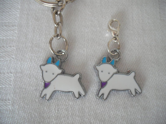 Custom Metal Keyrings Cute Cartoon Animals Design For Promotional Gifts
