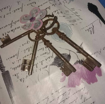 Metal Personalized Key Holder , Antique Style Small Key Chain Rings