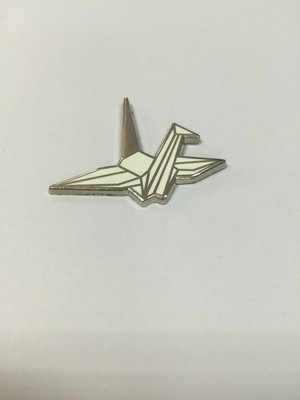 Hard Enamel Custom Printed Lapel Pins With One Black Rubber Clutch