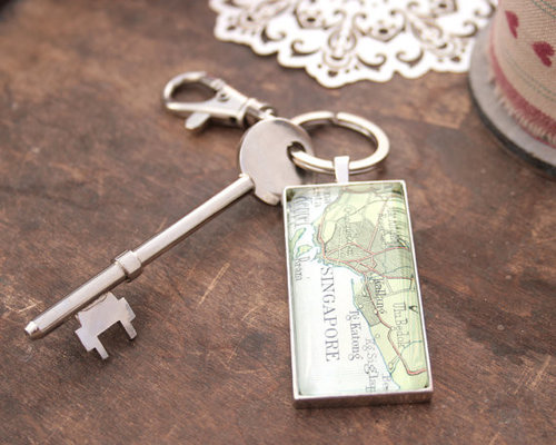 Custom Promotional Metal Keychain Die Struck / Die Casting For Business Gifts
