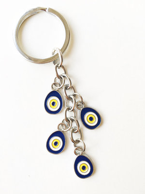 Soft / Hard Enamel Metal Custom Made Keyrings Fashion With Stamp Letter