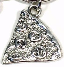 Custom Promotional Metal Keyrings With Nickel / Silver Plating Food Shape