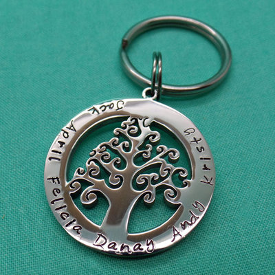 Zinc Alloy Promotional Metal Keyrings For Holiday Gifts / Advertising Custom Design