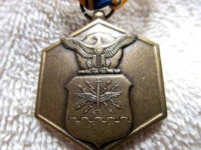 Aluminum Alloy / Brass Medal With Ribbon , Military Service Medals And Ribbons Custom