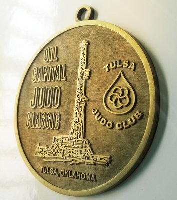 Judo Classic Medal Anti Brass Plating Soft Enamel Round Shape 3D Design