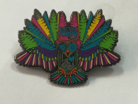Colorful Cute Hard Lapel Enamel Pins Animal Owl Shape For Business Gifts