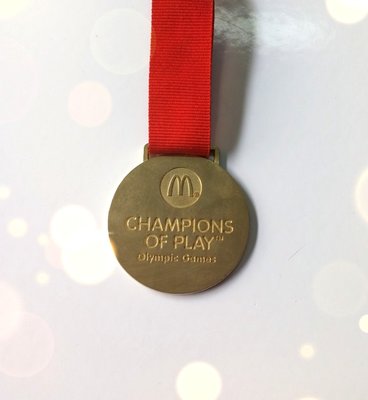 Enamel Campaign Medals With Ribbon Gold Plating , Custom Sports Medals
