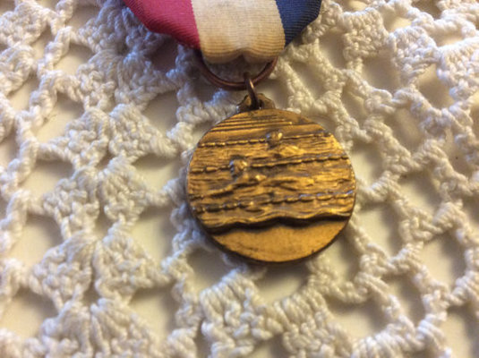 Custom Metal Medal With Ribbon With Anti Copper Plating For Swimming Event