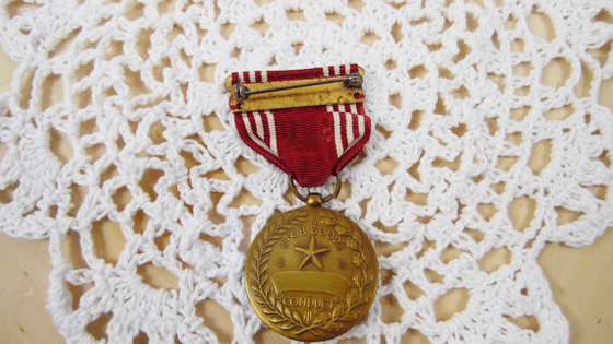 Customized Metal Award Medal with Ribbon Gold Plating With Eagle Logo