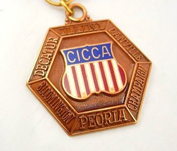 Custom Award Medal With Blue Ribbon Hard Enamel For The CICCA 3D Embossed Logo