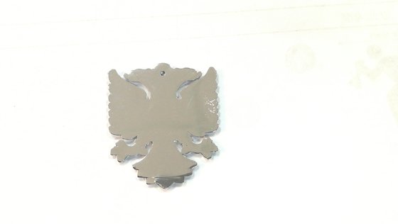 Chrome Plating Die Struck Soft Enamel Lapel Pins Eagle Shape Zinc Alloy Material