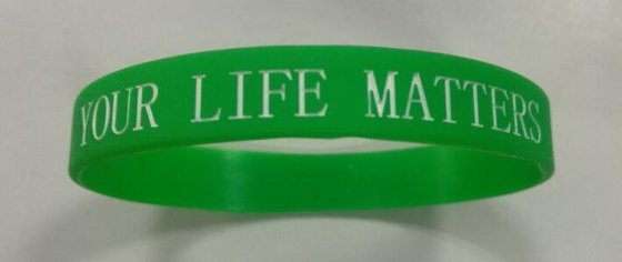 Safety Embossed Silicone Bracelet Wristband For Events / Promotional Gifts