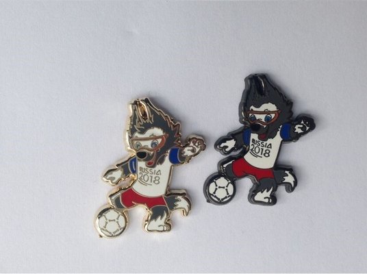 Custom Russia Sporting Enamel Lapel Pins , Hard Enamel Hockey Pins Badges