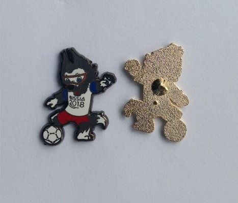 Custom Russia Sporting Enamel Lapel Pins , Hard Enamel Hockey Pins Badges