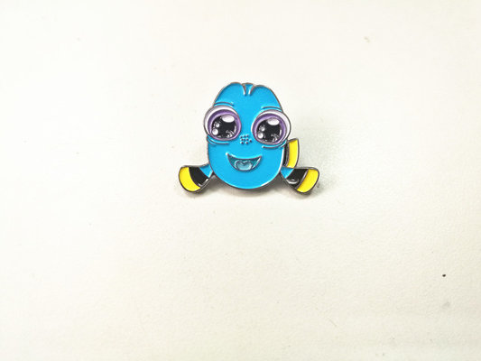 Metal Soft Enamel Animal Lapel Pins , Fish Lapel Pins With Customized Logo