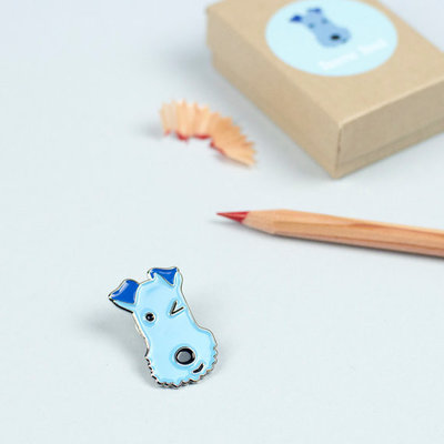 Cute Mouse And Dog Enamel Lapel Pins Balck Nickel Plating With Soft Enamel