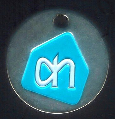 Custom Shopping Trolley Token Keyring / Personalised Key Fobs For Store