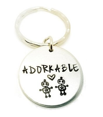 Cute Mini Robot Trolley Coin Keychain With Dye Black For Supermarket