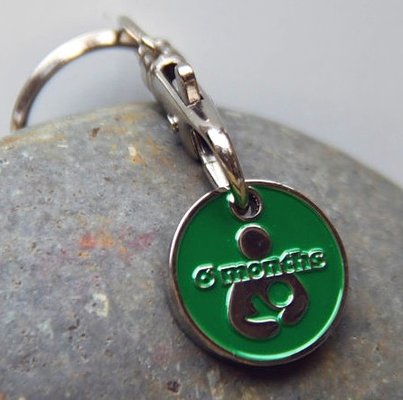 Metal Personalised Trolley Coin Keyring , Promotional Shopping Cart Token Key Chains