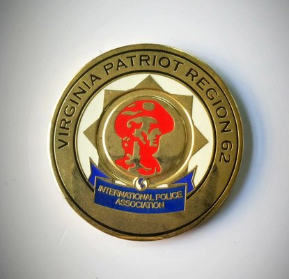 Brass Hard Enamel Military Challenge Coins International Police Logo Printed