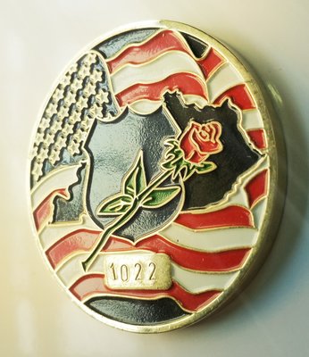 Personalize American Flag Challenge Coins , Metal Military Commemorative Coins